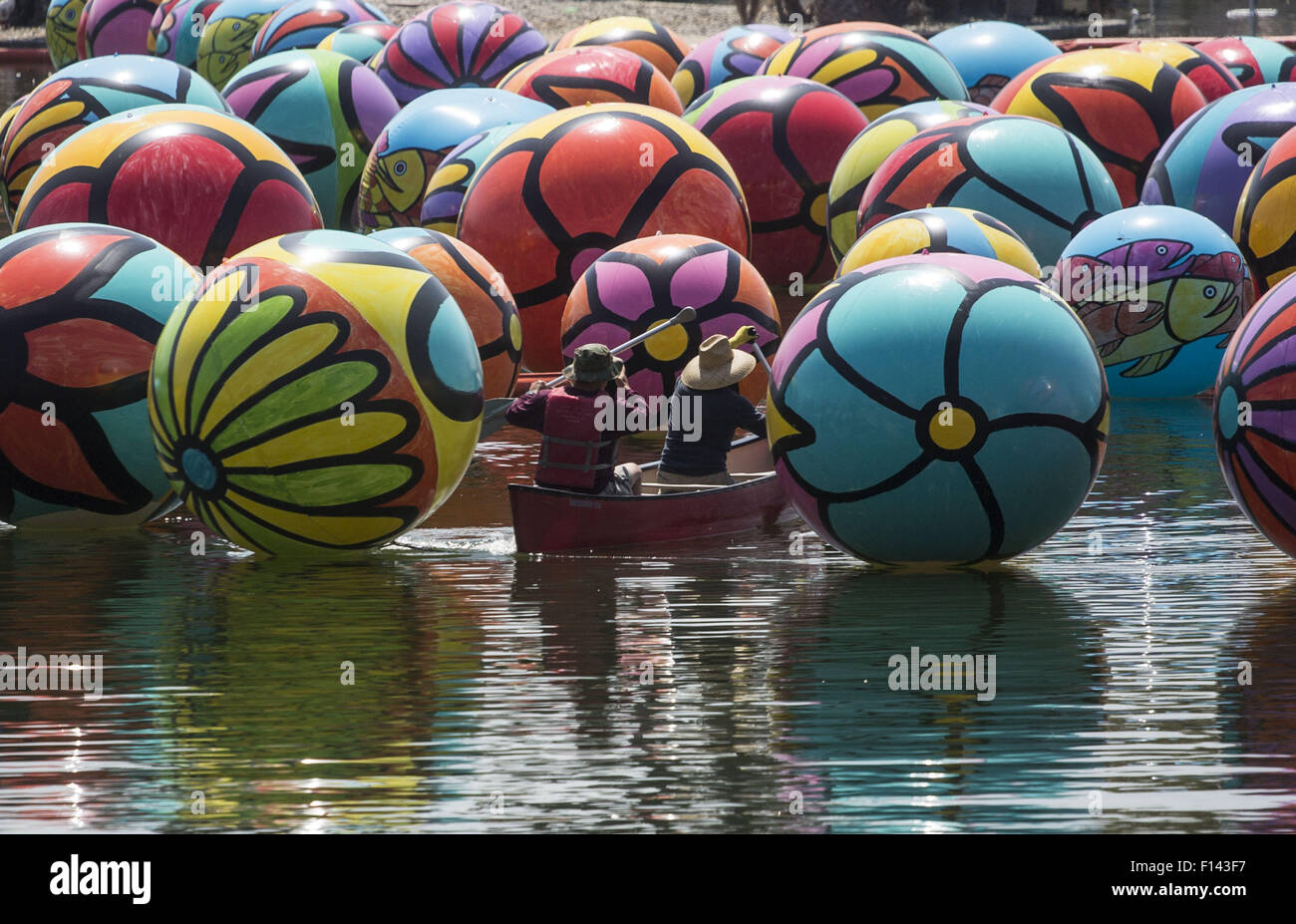 Los Angeles, California, USA. 26th Aug, 2015. The hand-painted vinyl ...