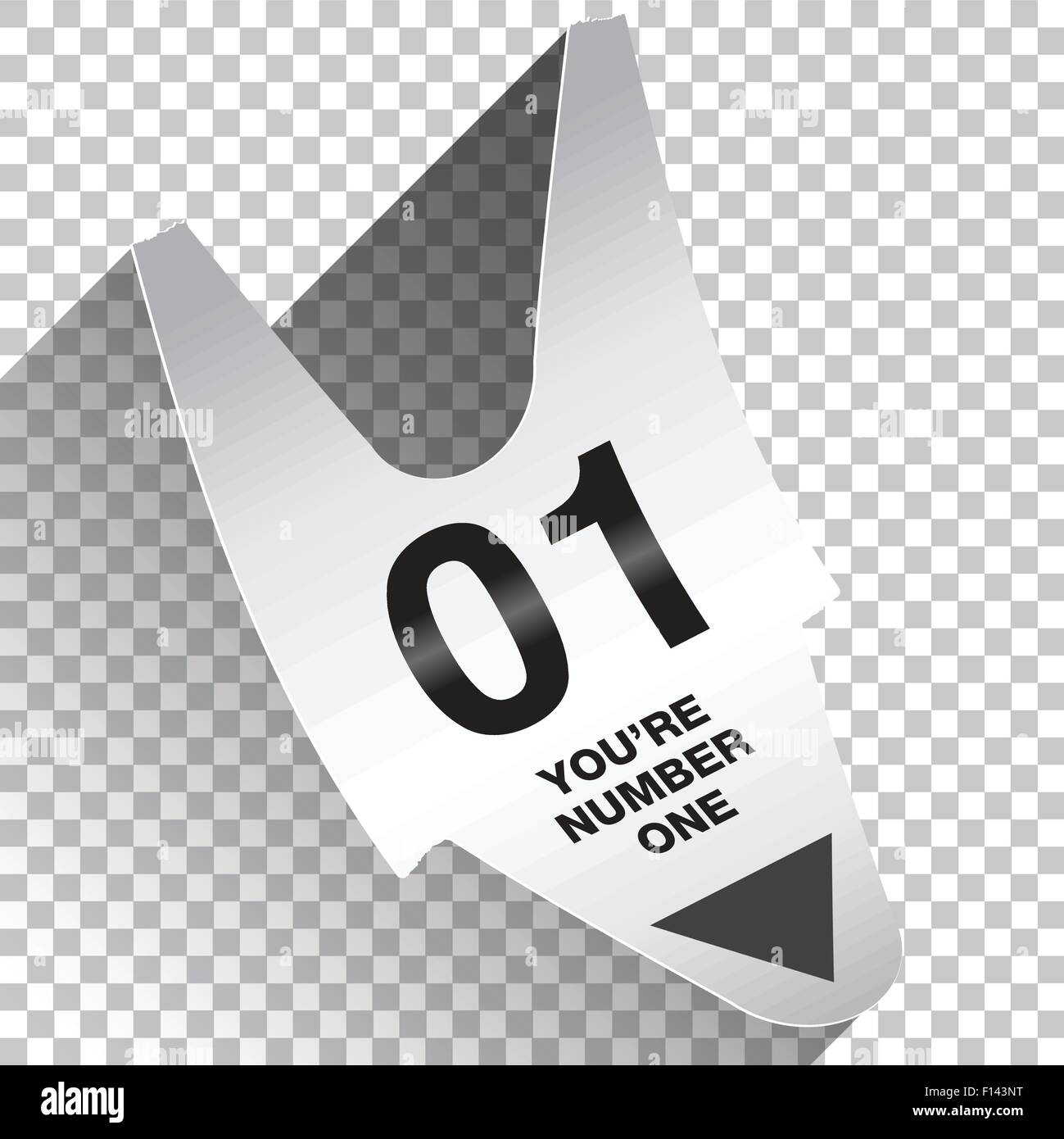 You Are Number One Ticket Concept for Print or Web Stock Vector Image ...