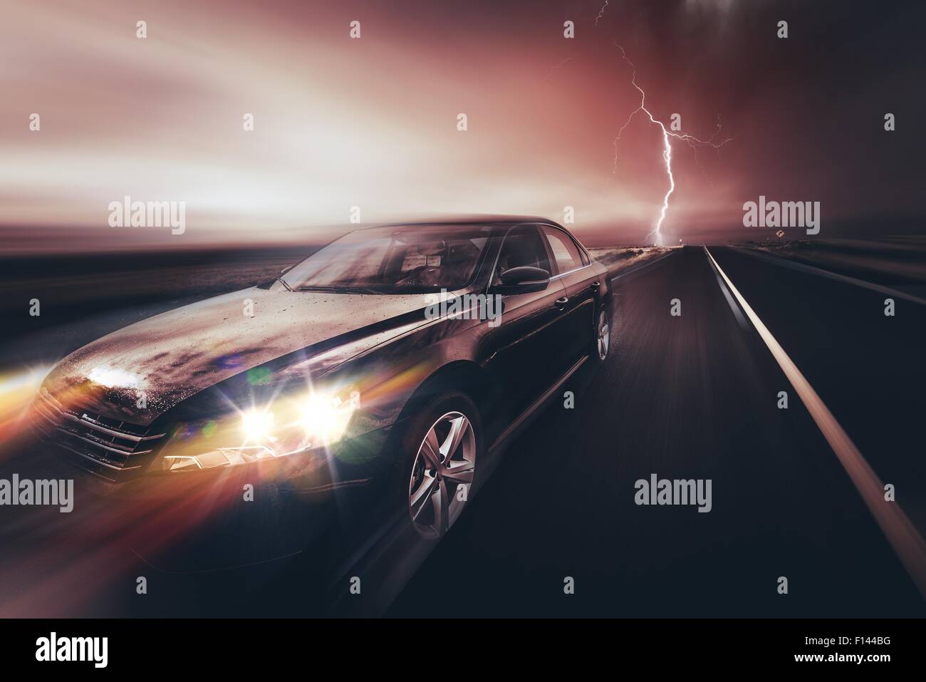 Lightning bolt and car hi-res stock photography and images - Alamy