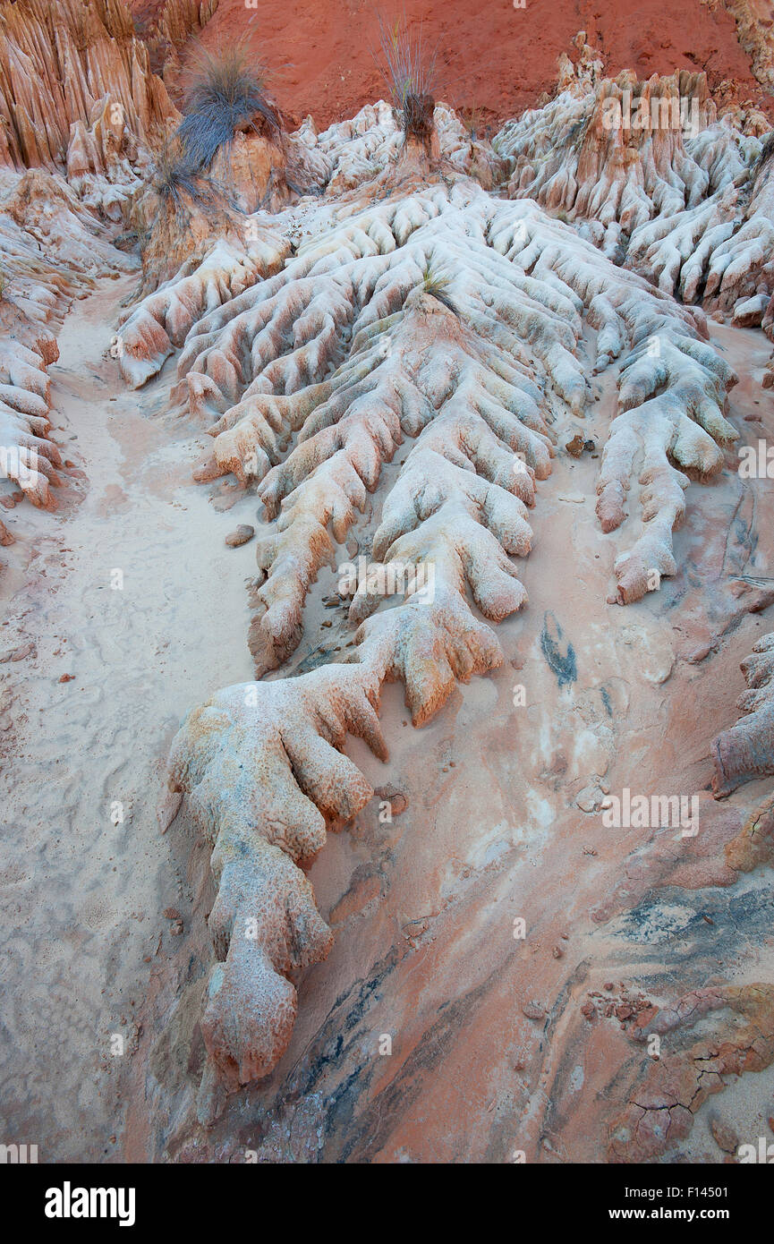 Red Tsingys - red laterite rock formation, Madagascar, June 2013 Stock ...