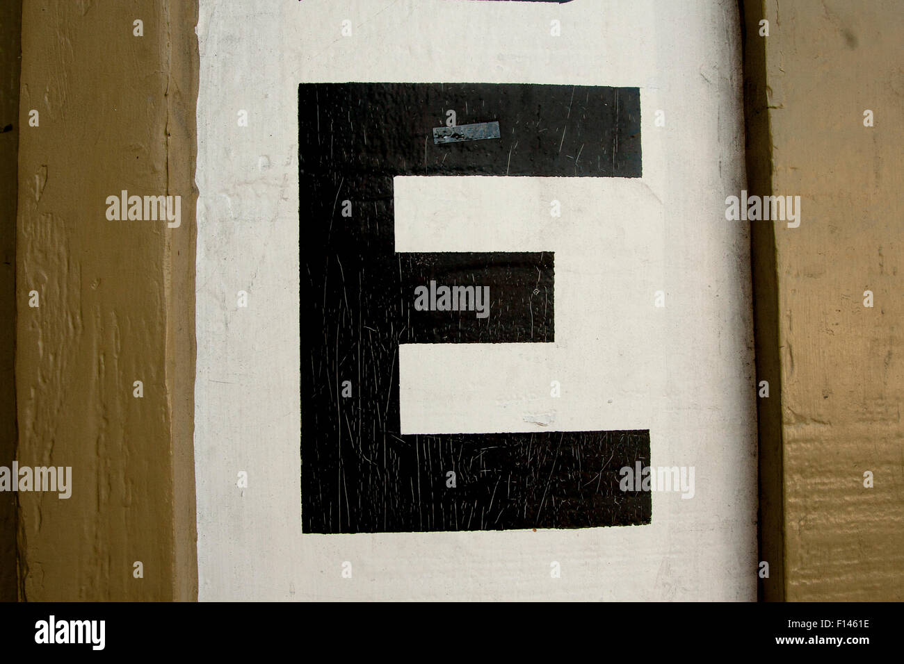 The Letter "E Stock Photo - Alamy