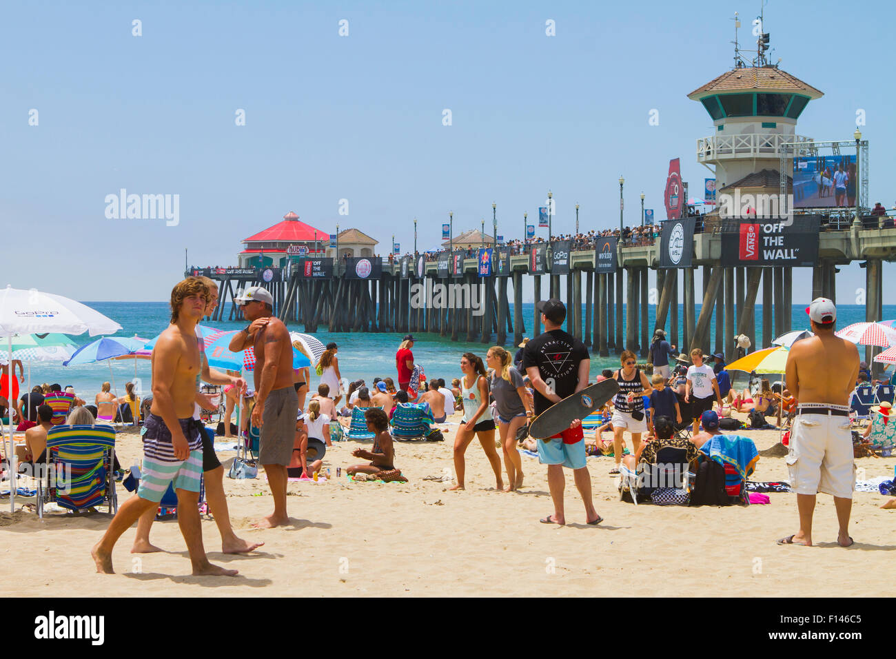 Vans US Open of Surfing at Huntington Beach California USA Stock Photo ...