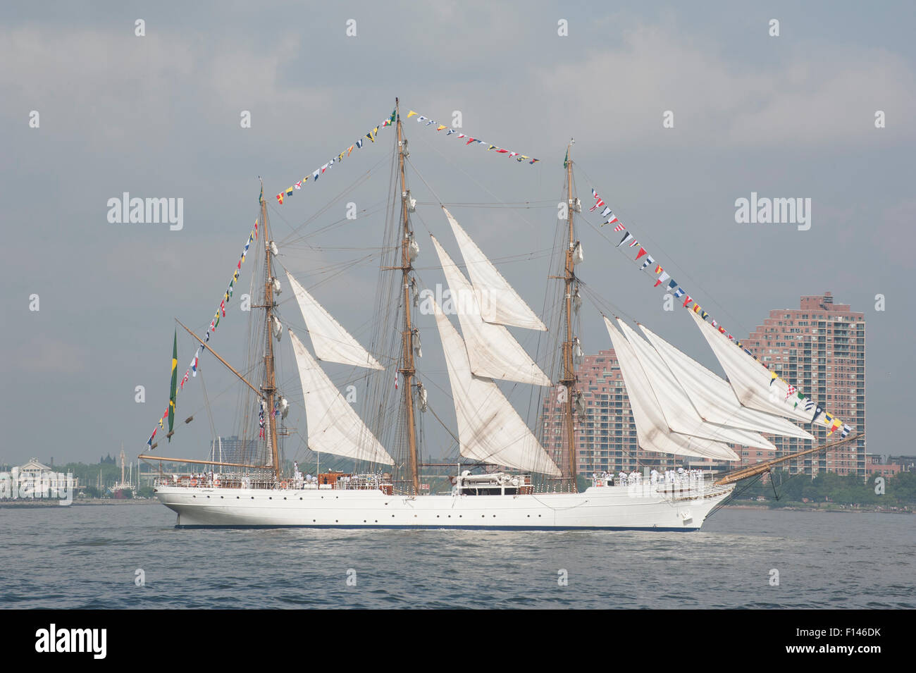 Cisne Branco, a tall ship belonging to the Brazilian Navy, during Op ...