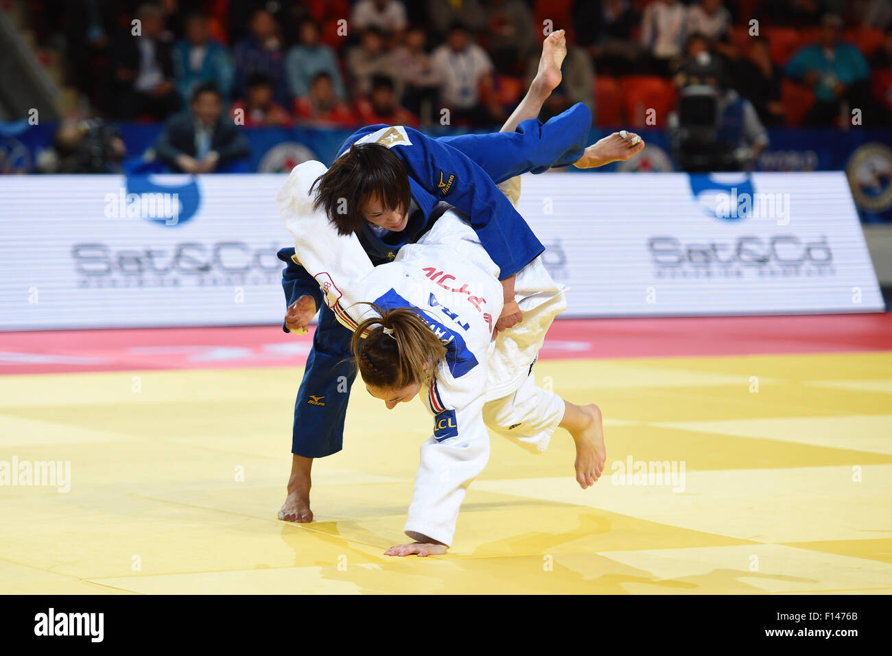 Astana, Kazakhstan. 26th Aug, 2015. (T-B) Kaori Matsumoto (JPN ...