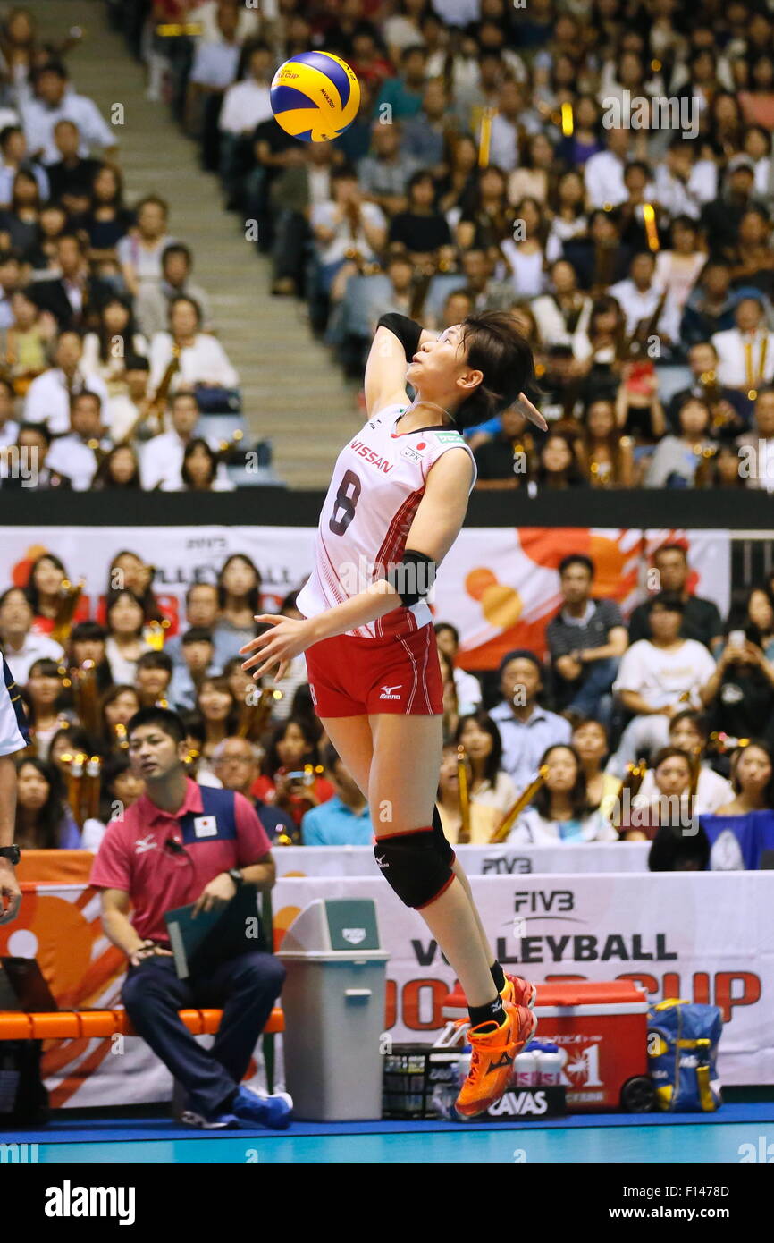 Tokyo, Japan. 26th Aug, 2015. Sarina Koga (JPN) Volleyball : FIVB Women ...