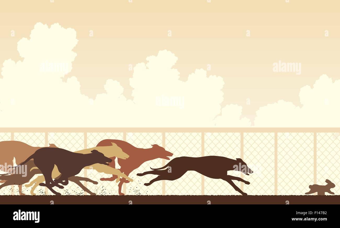 Greyhound track Stock Vector Images - Alamy
