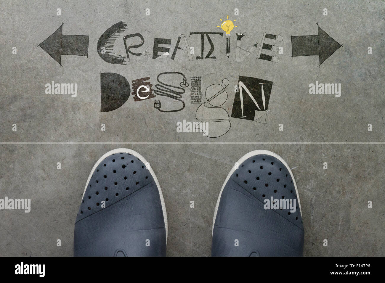 Right foot drawn hi-res stock photography and images - Alamy