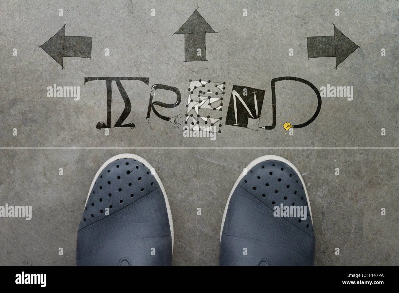 Feet at right way wrong way hi-res stock photography and images - Alamy
