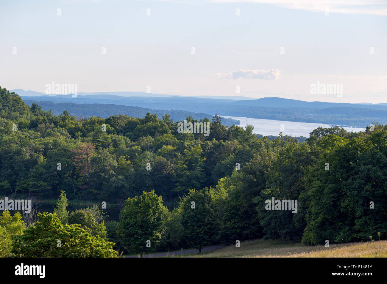 The view of the Hudson River and the Catskill Mountains Frederic Church ...