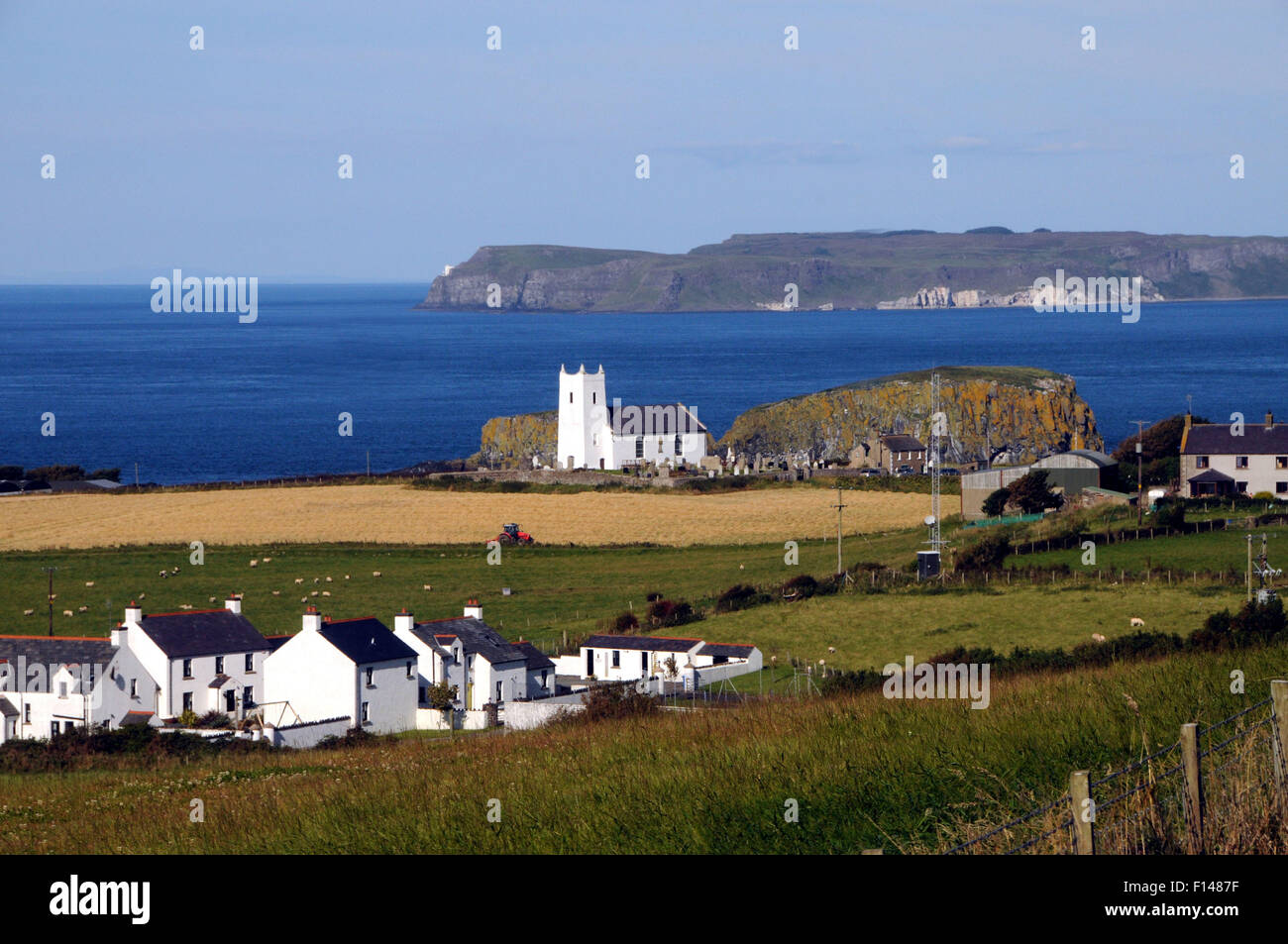 A beautiful scene in Northern Ireland near The Giant's Causeway Stock ...