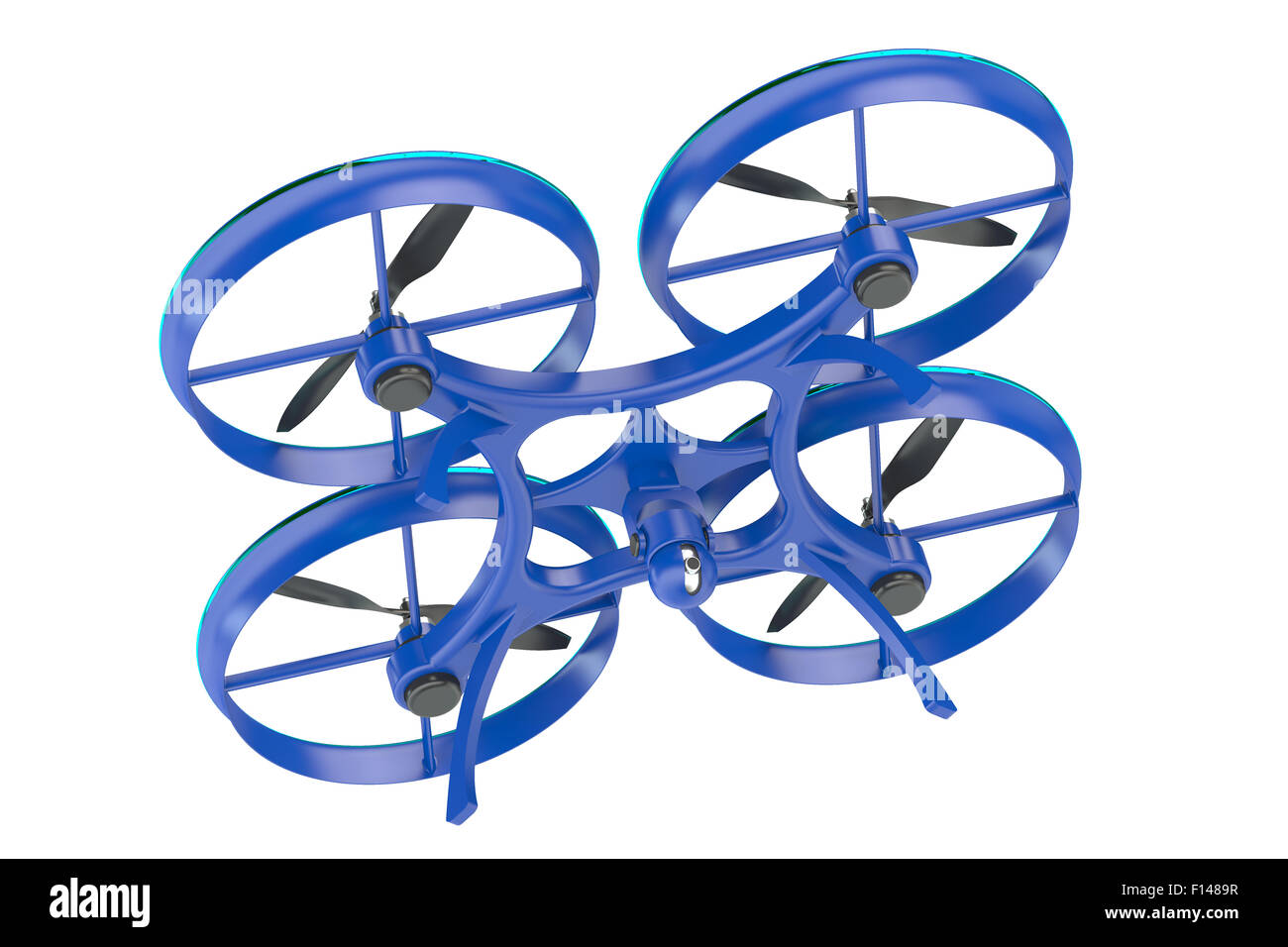 Quadcopter and remote control Cut Out Stock Images & Pictures - Alamy