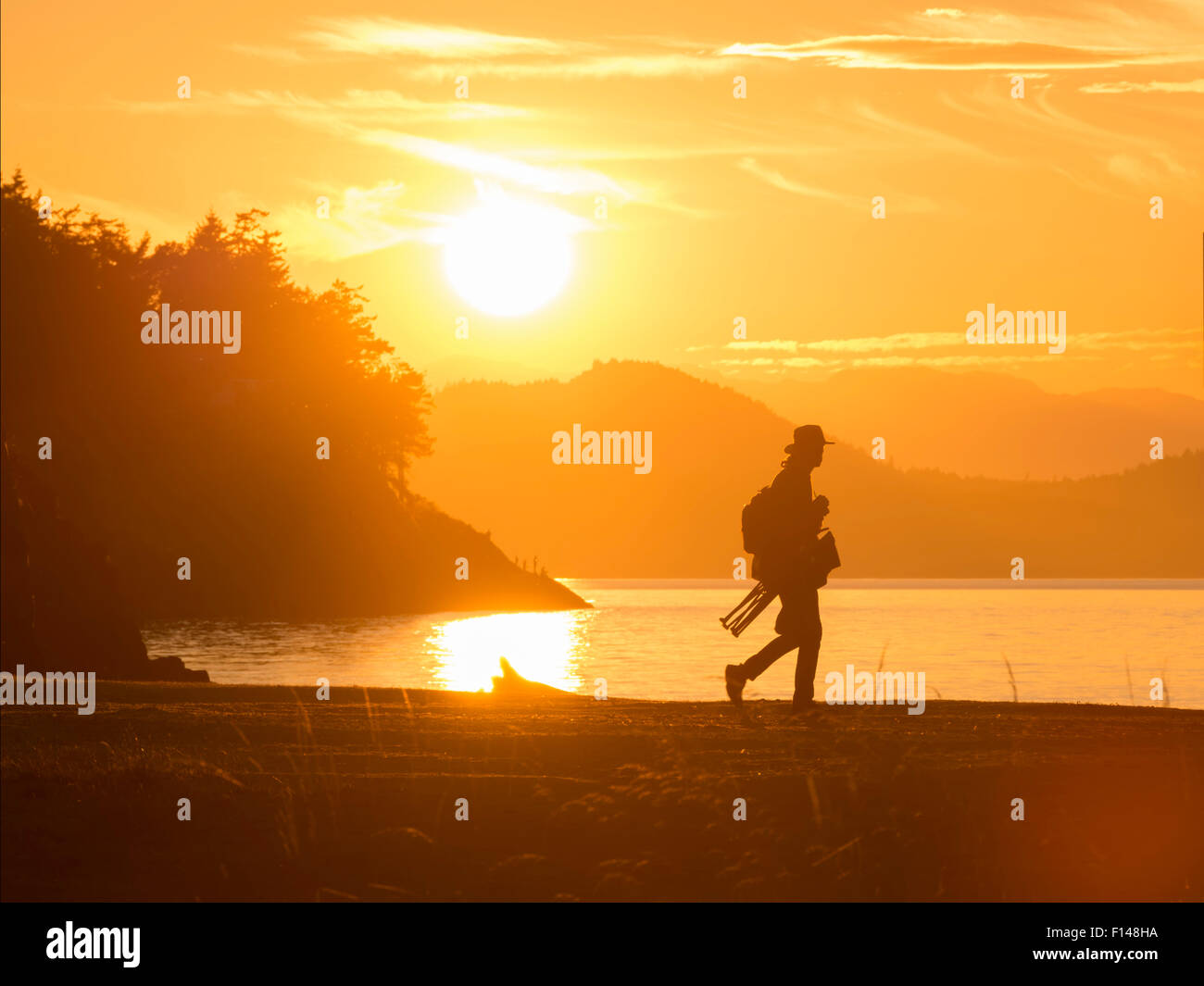 Neck Point Park in Nanaimo at sunset Stock Photo - Alamy