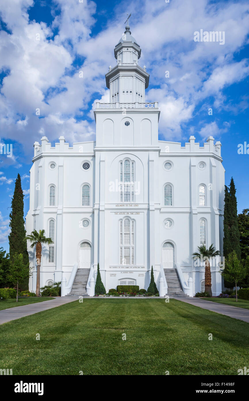 St george utah temple usa hi-res stock photography and images - Alamy
