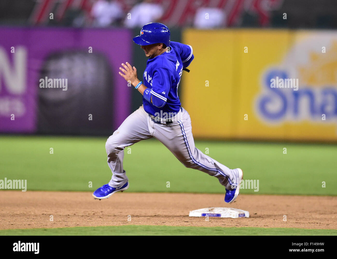 Arlington, Texas, USA. 26th August, 2015. Toronto Blue Jays second ...