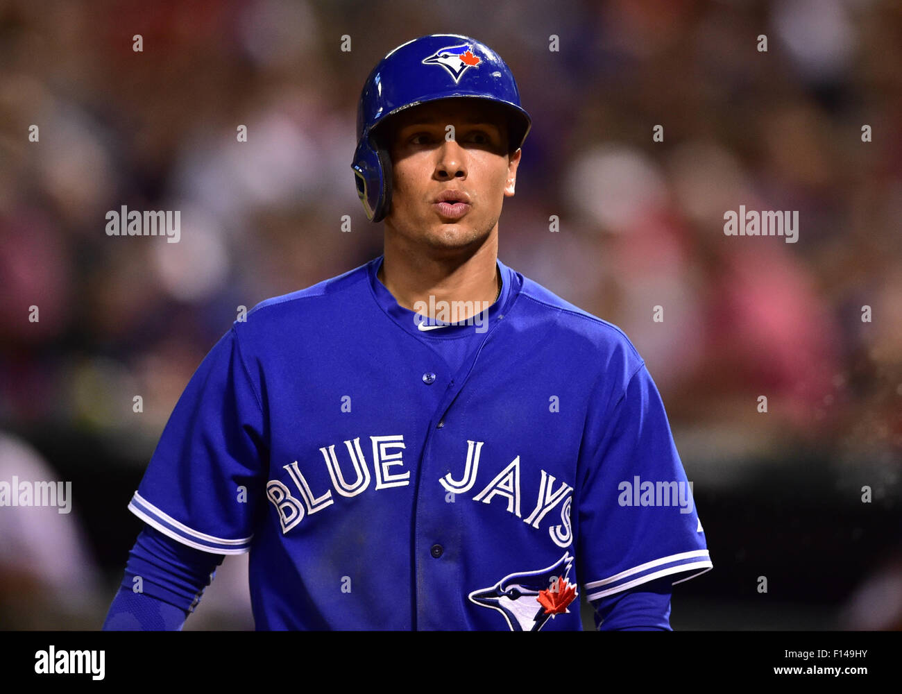 Arlington, Texas, USA. 26th August, 2015. Toronto Blue Jays second ...