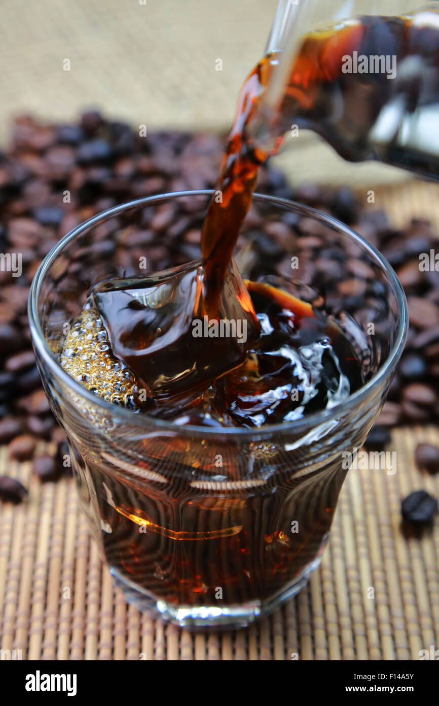 Iced coffee color hi-res stock photography and images - Alamy