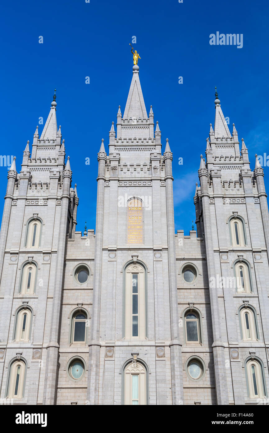 The Mormon Temple complex in Salt Lake city, Utah, USA Stock Photo - Alamy
