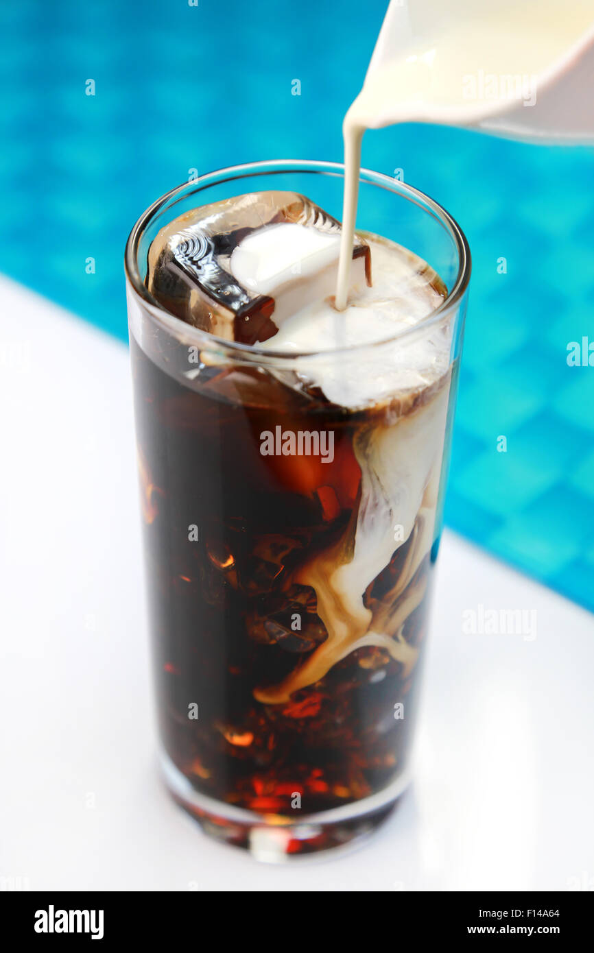 Iced coffee color hi-res stock photography and images - Alamy