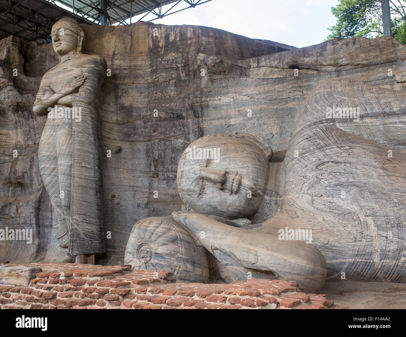Buddha in Polonnaruwa temple - medieval capital of Ceylon Stock Photo ...
