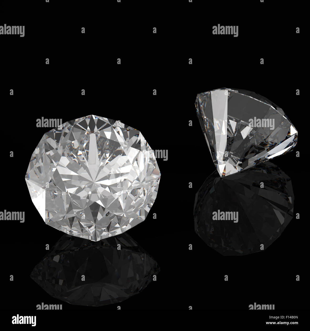 Diamonds 3d in composition as concept Stock Photo - Alamy