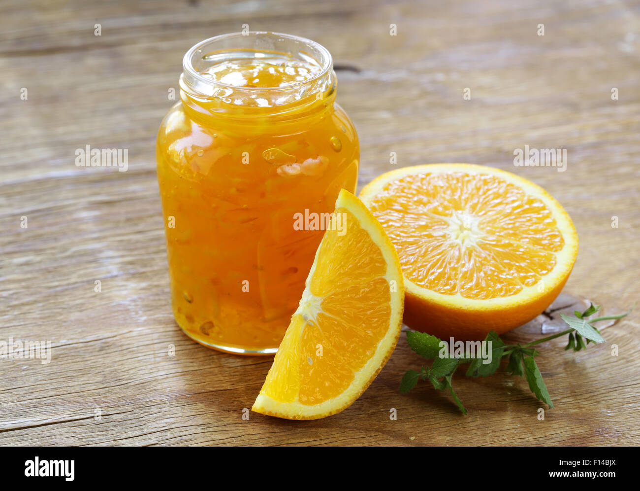 homemade organic orange marmalade jam with orange zest Stock Photo - Alamy