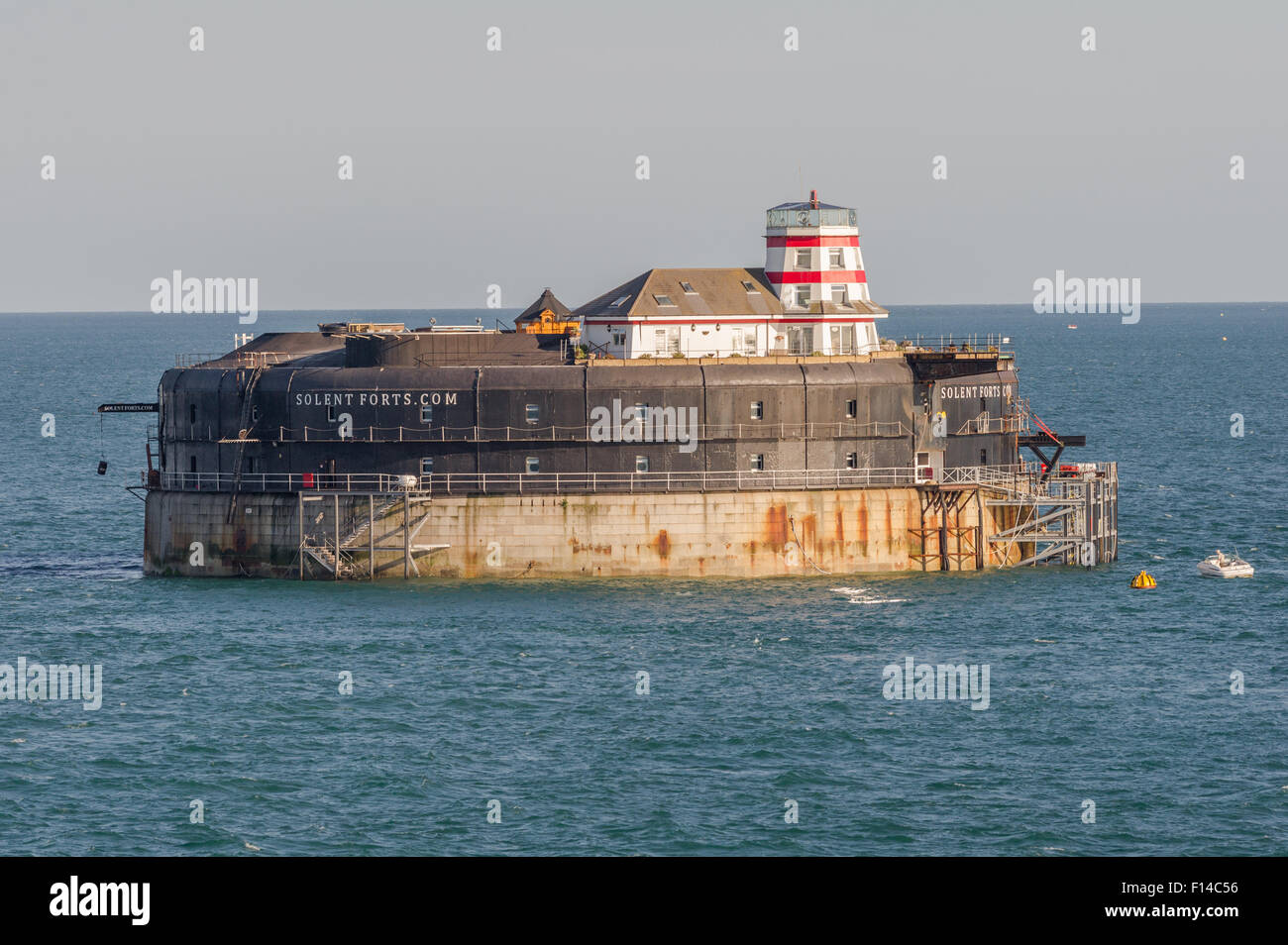 No Man's Land fort in the Solent used for luxury events and hotel Stock ...