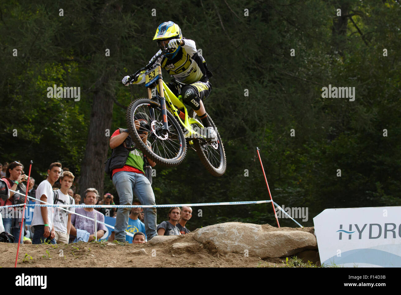 Val Di Sole, Italy - 22 August 2015: Gt Factory Racing Team, Rider ...