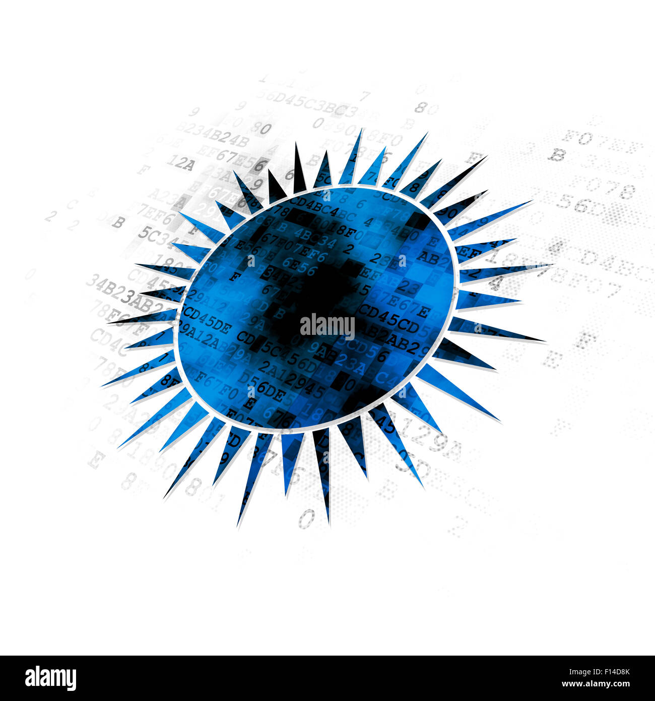 Travel concept: Sun on Digital background Stock Photo - Alamy