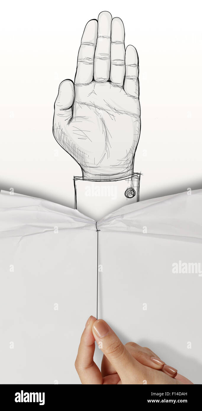 Hand sign poster hi-res stock photography and images - Alamy