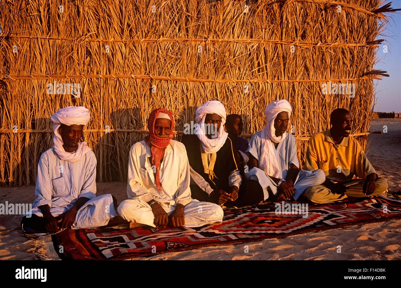 Toubou tribesmen, traditional warriors of the central Sahara. Northern ...