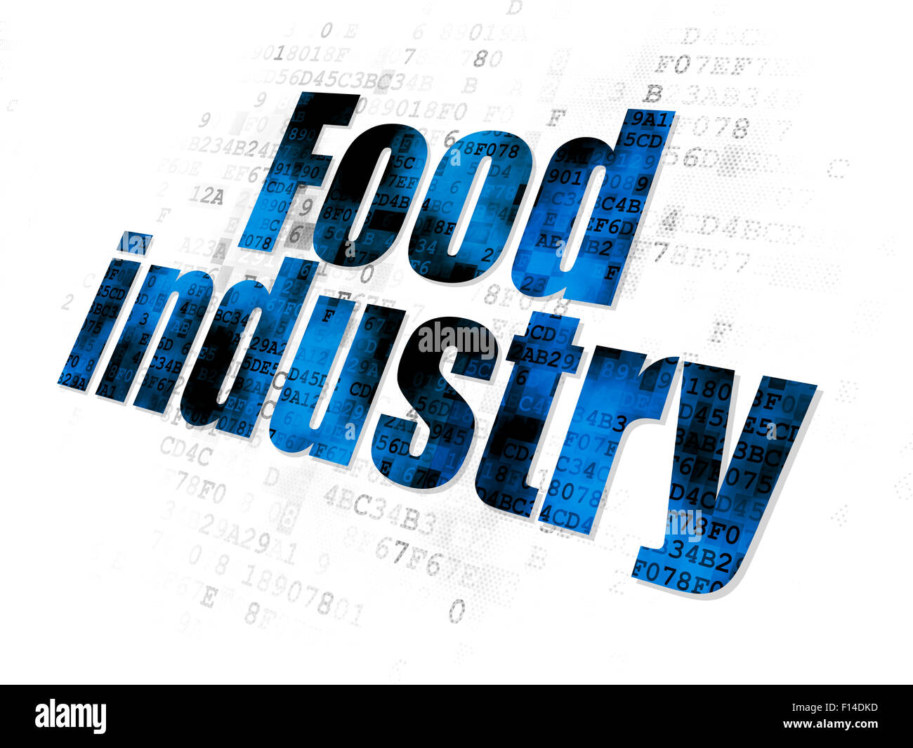 Industry concept: Food Industry on Digital background Stock Photo - Alamy