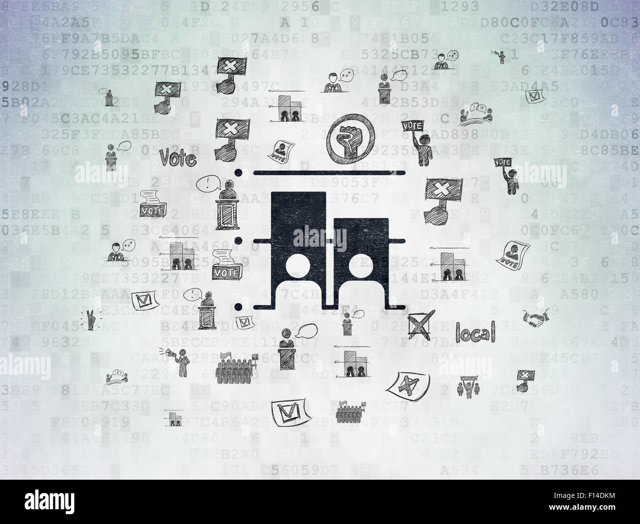 Political concept: Election on Digital Paper background Stock Photo - Alamy
