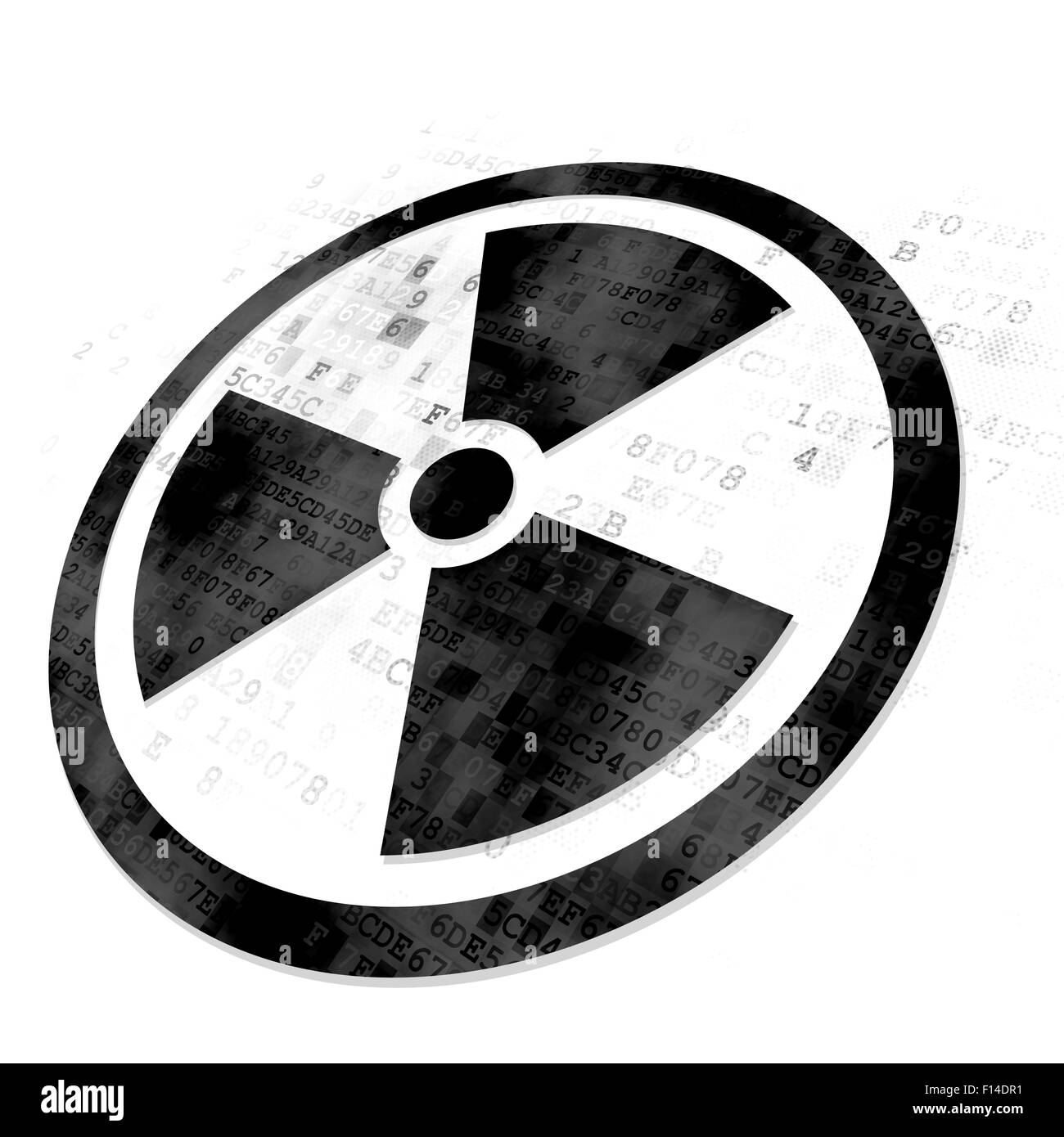 Science concept: Radiation on Digital background Stock Photo - Alamy