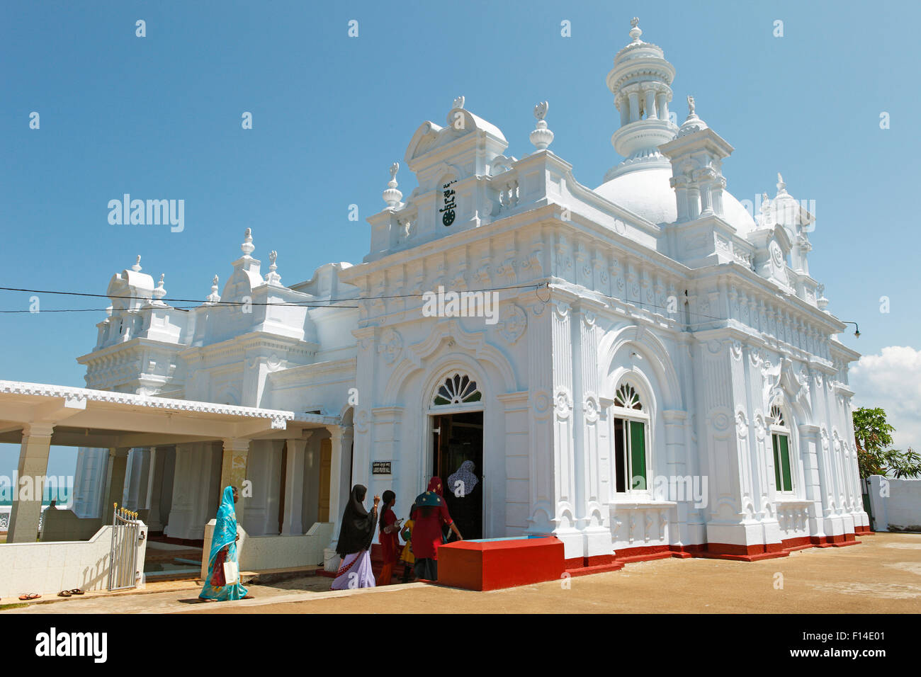 Kachimalai Mosque, Beruwela, Western Province, Ceylon, Sri Lanka Stock ...