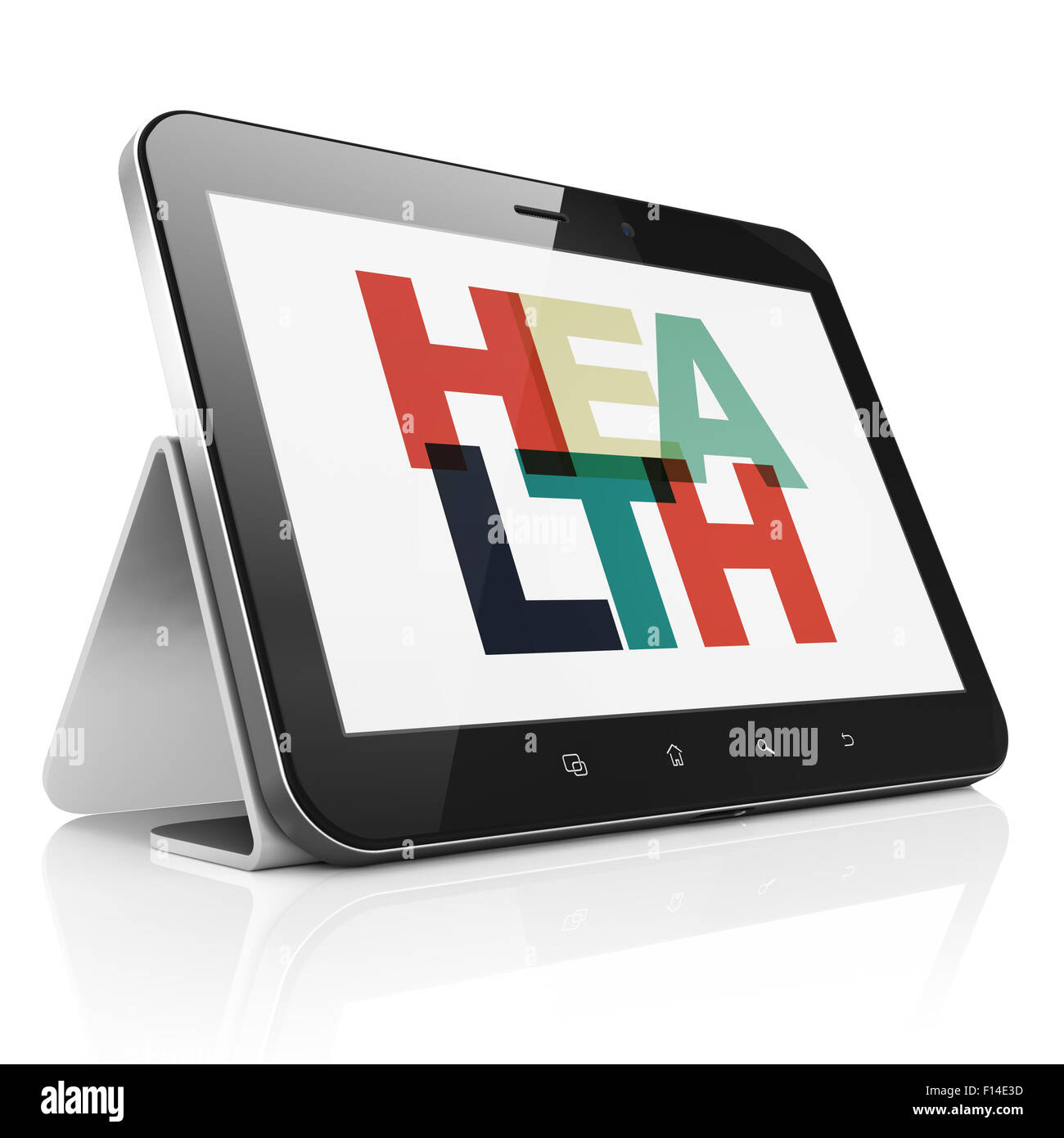 Medicine concept: Health on tablet computer display Stock Photo - Alamy