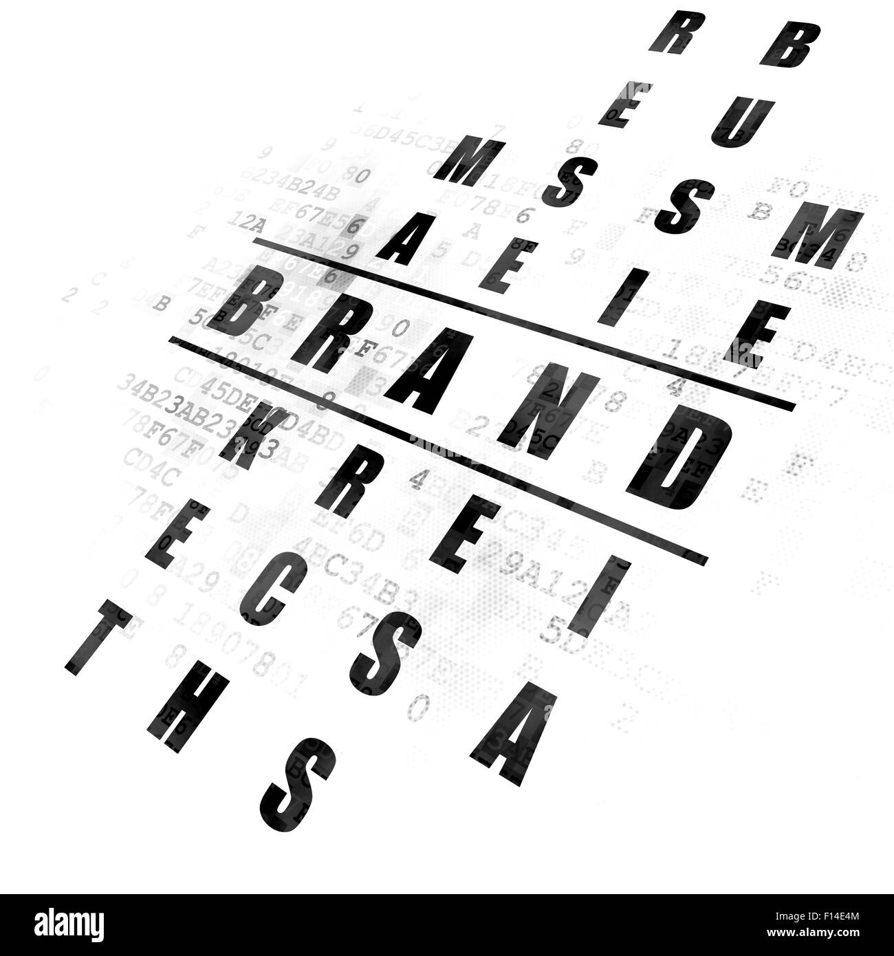 Marketing concept: word Brand in solving Crossword Puzzle Stock Photo ...