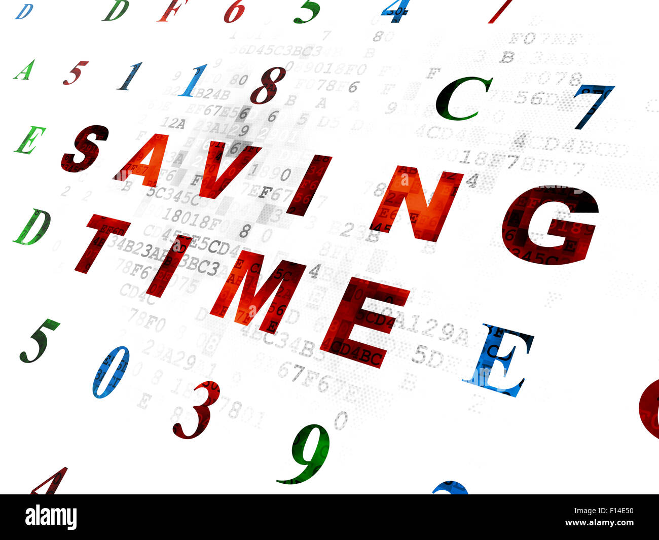 Timeline concept: Saving Time on Digital background Stock Photo - Alamy