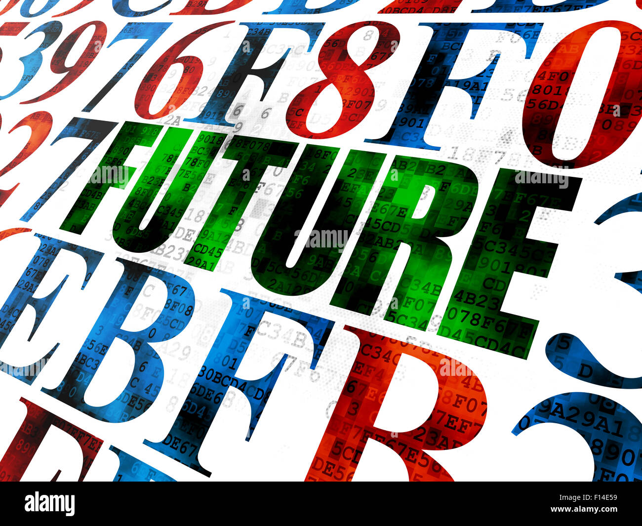 Timeline concept: Future on Digital background Stock Photo - Alamy