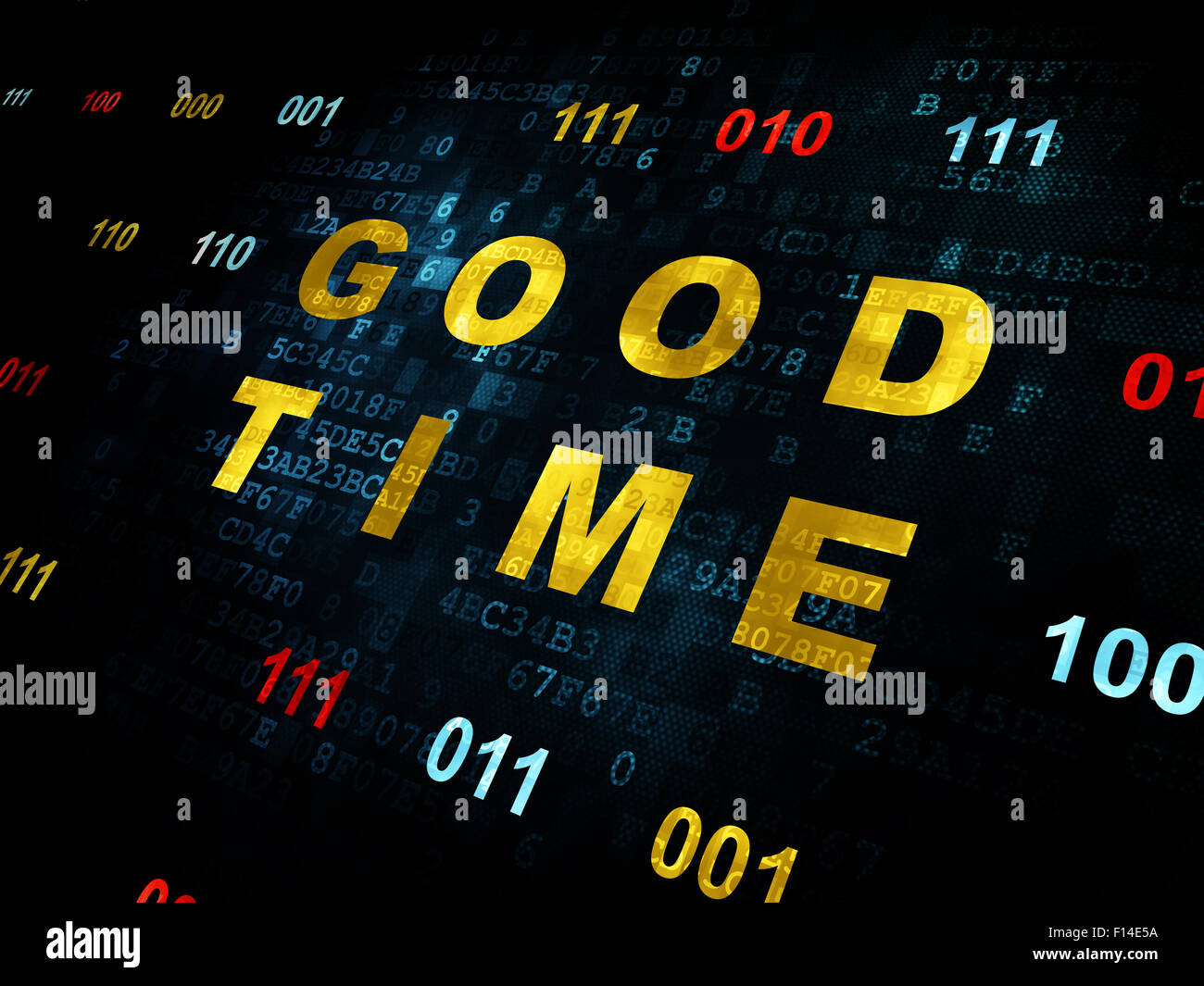 Timeline concept: Good Time on Digital background Stock Photo - Alamy