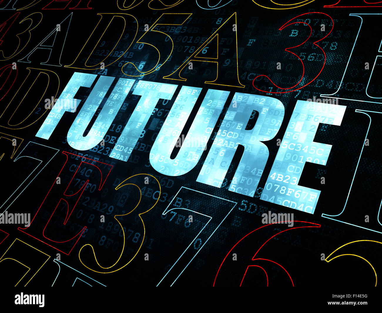 Timeline concept: Future on Digital background Stock Photo - Alamy