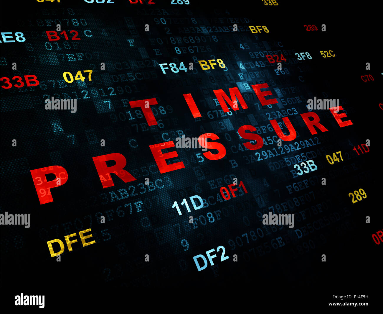 Timeline concept: Time Pressure on Digital background Stock Photo - Alamy
