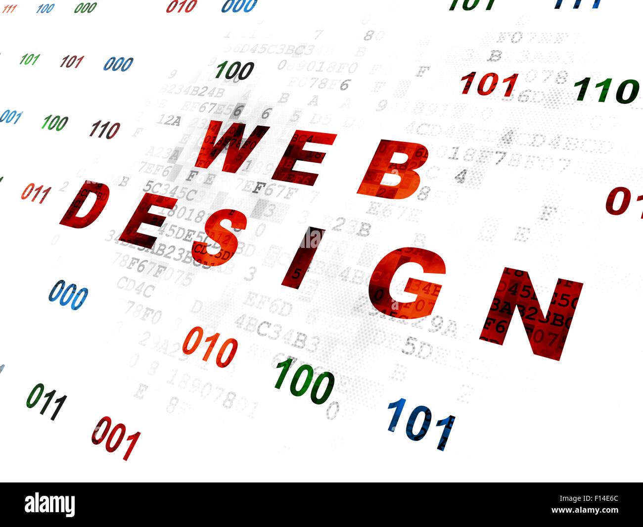 Web design concept: Web Design on Digital background Stock Photo - Alamy