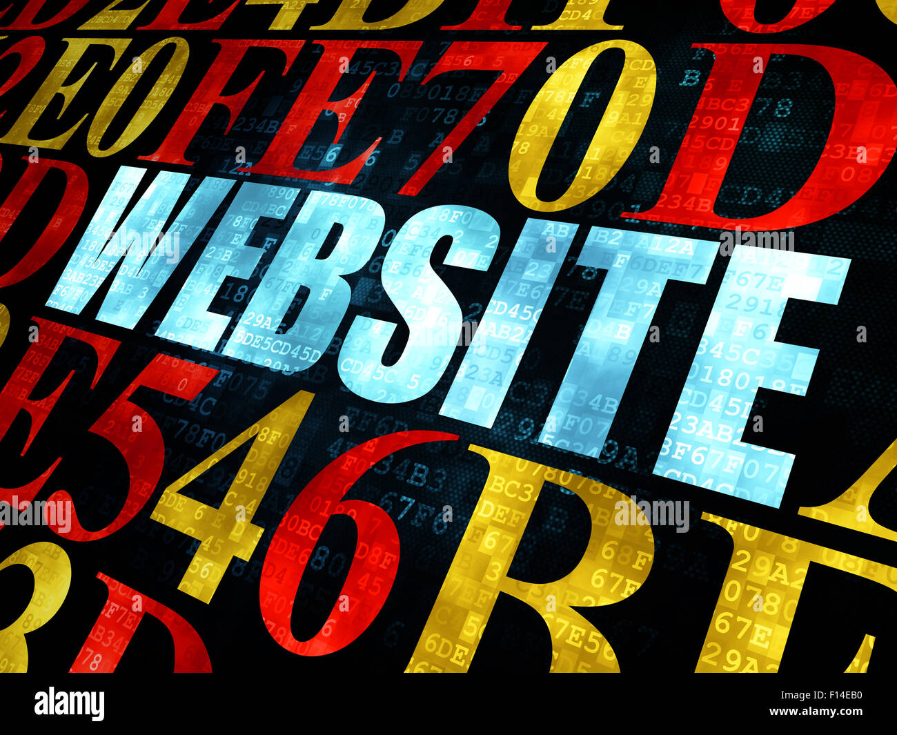 Web design concept: Website on Digital background Stock Photo - Alamy
