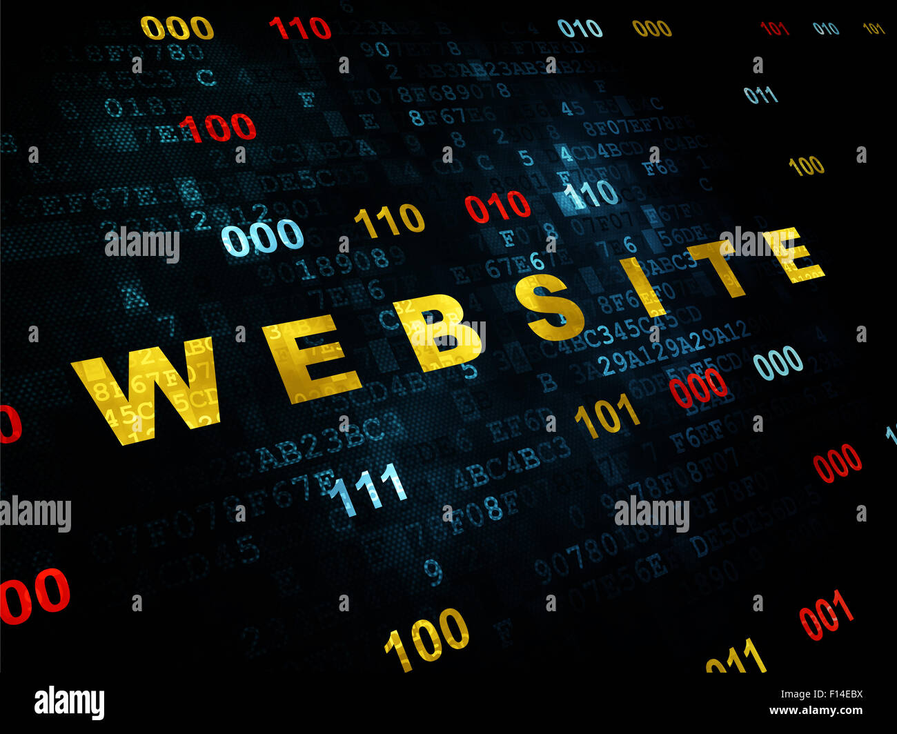 Web design concept: Website on Digital background Stock Photo - Alamy