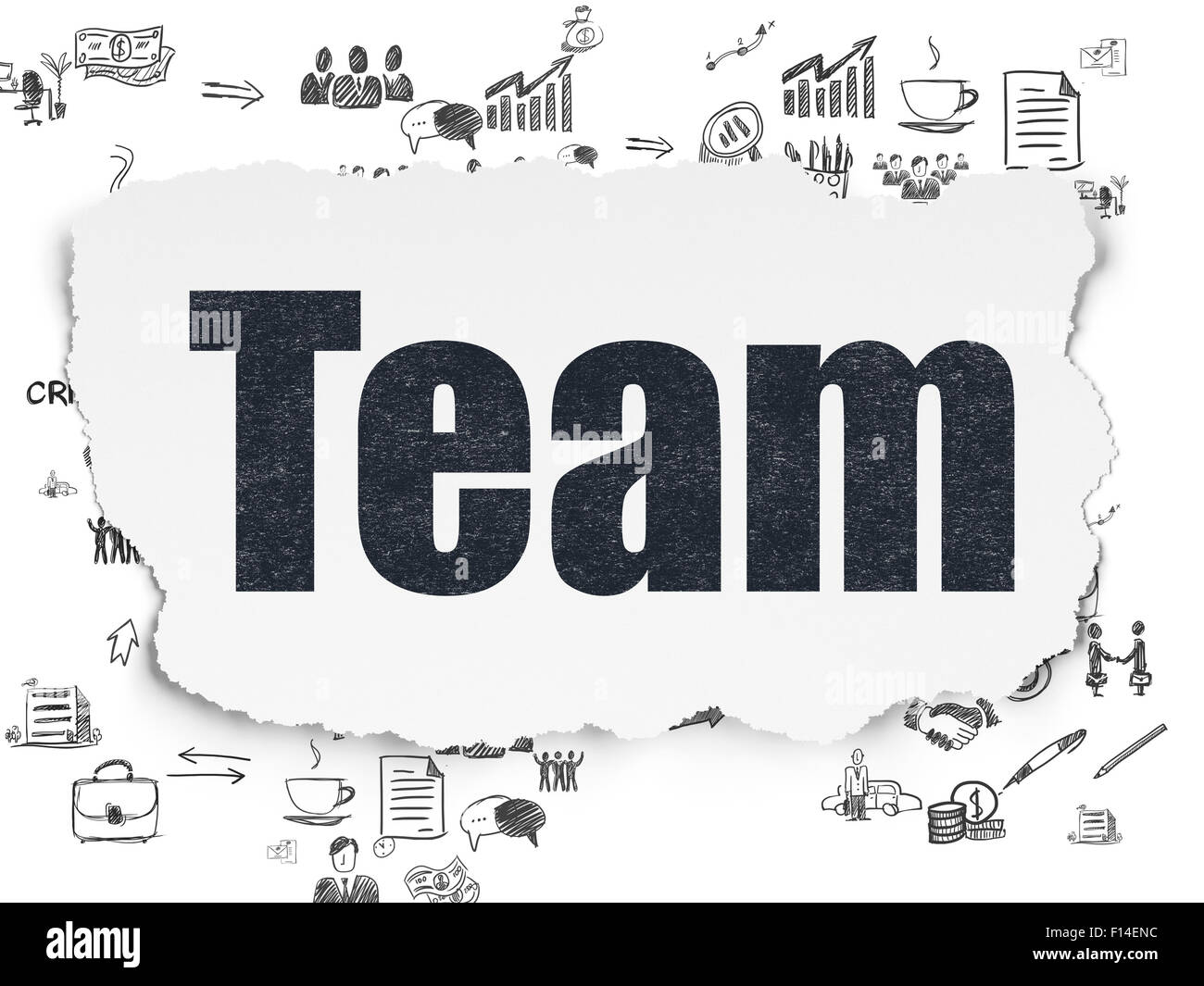Business concept: Team on Torn Paper background Stock Photo - Alamy