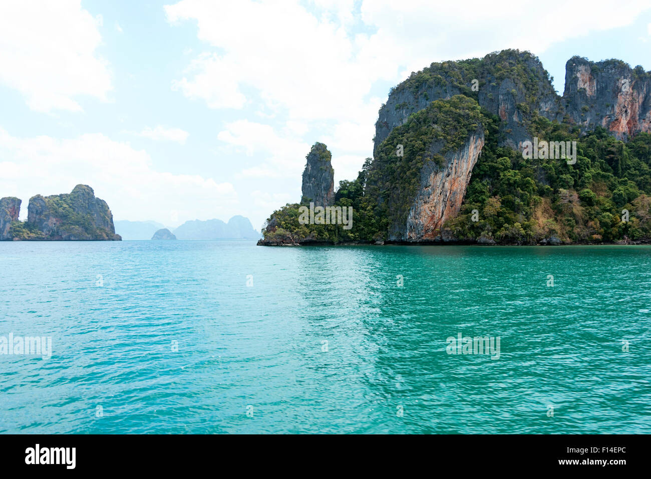 Rock formation in Phang Nga Bay, Thailand Stock Photo - Alamy