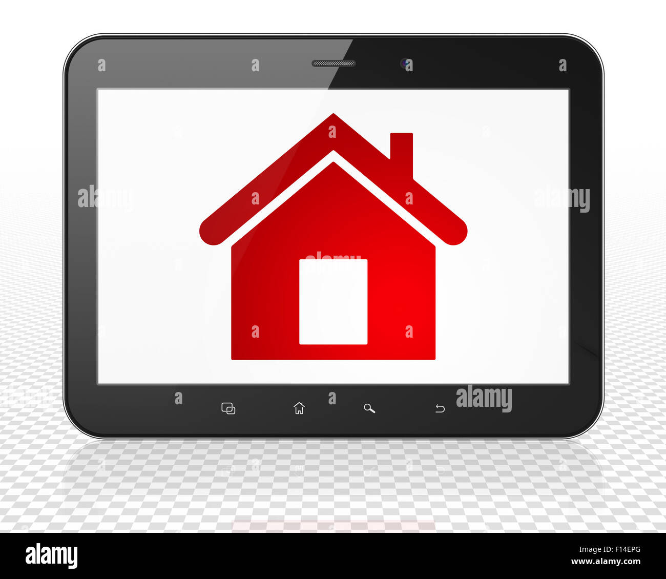 Finance concept: Home on Tablet Pc Computer display Stock Photo - Alamy