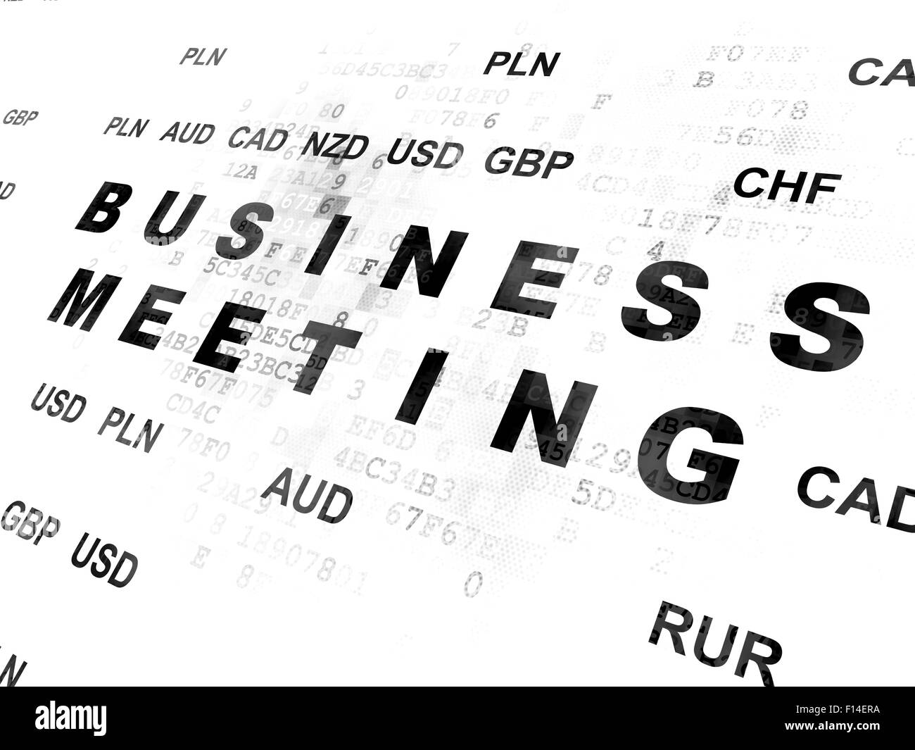 Business concept: Business Meeting on Digital background Stock Photo ...