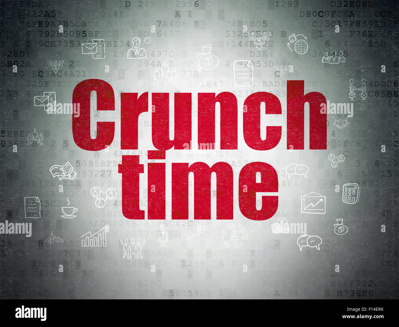 Business concept: Crunch Time on Digital Paper background Stock Photo ...