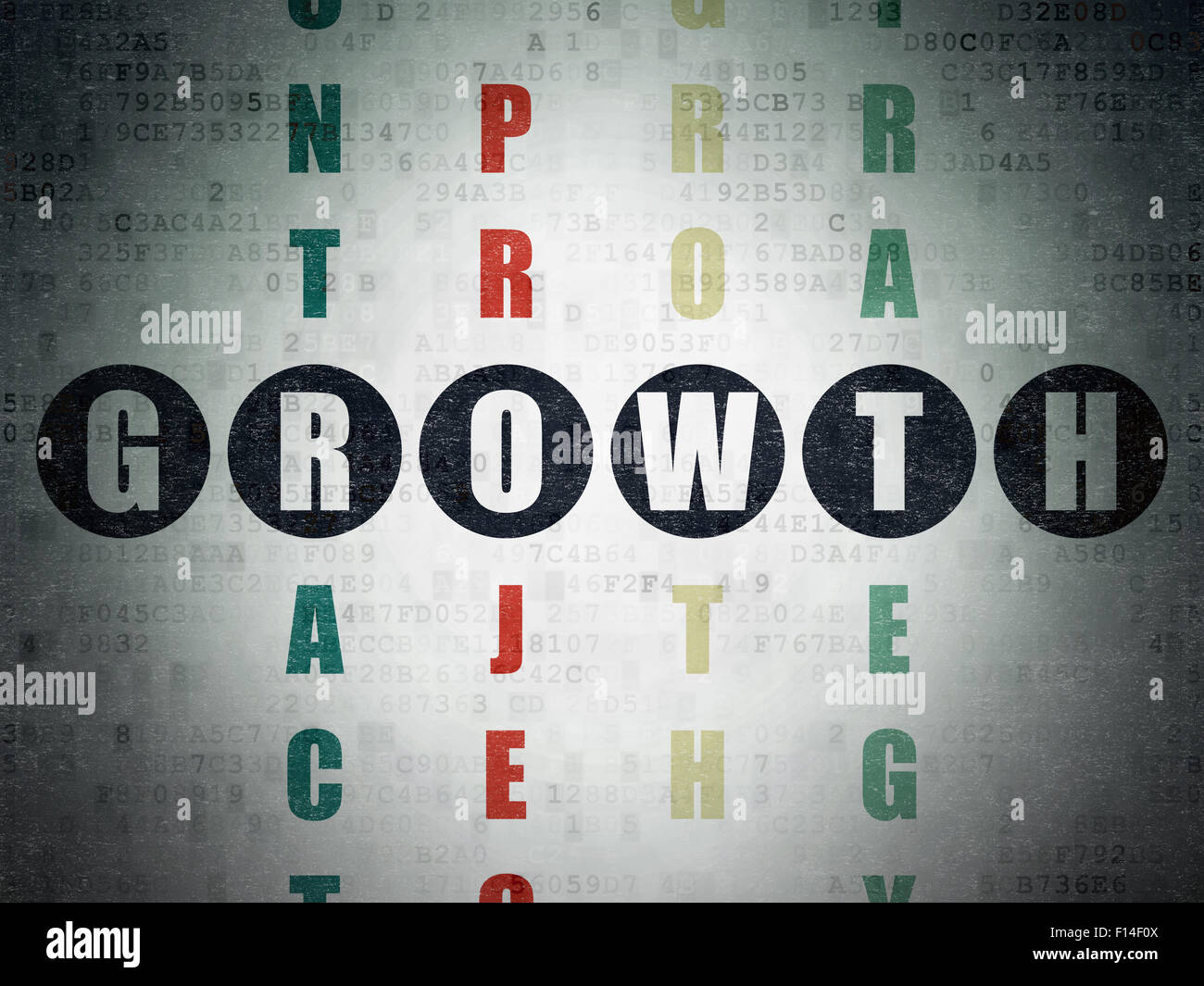 Finance concept: word Growth in solving Crossword Puzzle Stock Photo ...